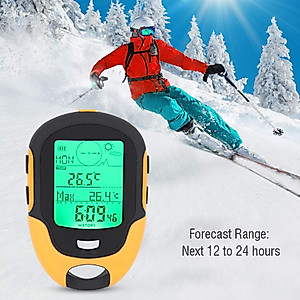 OUKENS Other Fishing Tools and Accessories Altimeter, FR500 Outdoor Multifunctional Car Altimeter Barometer Thermometer