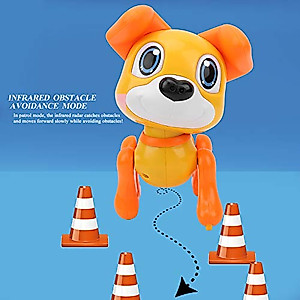 Robot Dog Toy, Safe Durable Smart Puppy, Patrol Mode for Playing Baby 3 Years Old + Children(Yellow)