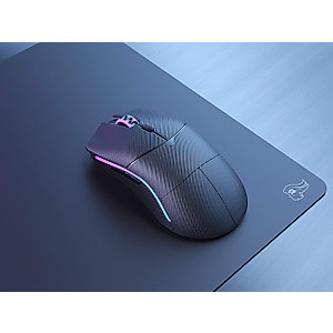 (Mouse + Grip Tape) Glorious Model O Wireless Gaming Mouse - RGB 69g Lightweight Wireless Gaming Mouse (Matte Black) + Glorious Gaming Mouse Grip Tape (Model O) (Bundle)