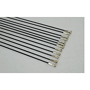 Bicycle Spokes 14G Stainless 14mm Copper Nipple Steel Knit Diameter 2.0mm Straight Pull Bike Spoke 12pcs One Package