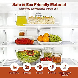 Bobalaly Shelf Liner Cabinet Liner, Anti-Slip Non Adhesive Drawer Liner, 11.8 Inch x 6.6 Feet (78.7 Inch) Washable Refrigerator Mat for Kitchen Organization, Pantry, Shelves, Under Sink