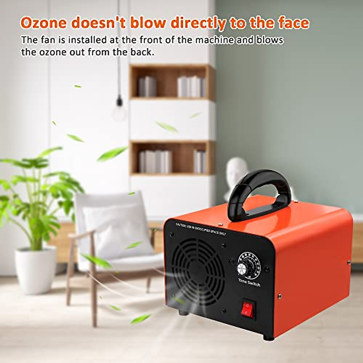 Industrial Ozone Machine, 20000 mg/h Ozone Machine Odor Remover, Deodorizer for Bigger Space, 2 Timing Functions & Carry Handle, Basement, Warehouse, or Factory