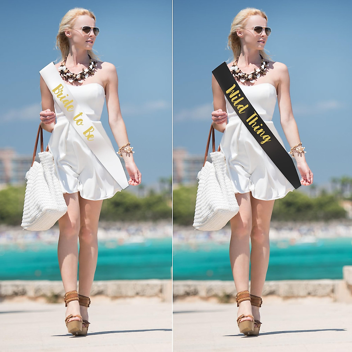 18 Pack Funny Bachelorette Party Sashes 1 Bride Sash and 17 Bridesmaid Sashes for Bachelorette Party,Engagement Party,Bridal Shower and Bridal Party