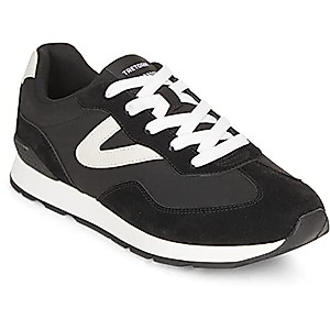 TRETORN Men's Jeremy Fashion Sneakers, Black/White, 9
