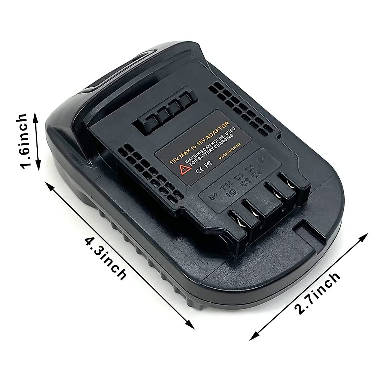 Replacement for Dewalt 20V Lithium Battery Adapter for Bosch to Dewalt 20V MAX XR Cordless Tool, Convert Bosch 18V Lithium Battery BAT609 BAT612 to DeWalt 18V/ 20V Lithium Ion Battery DCB200 DCB204