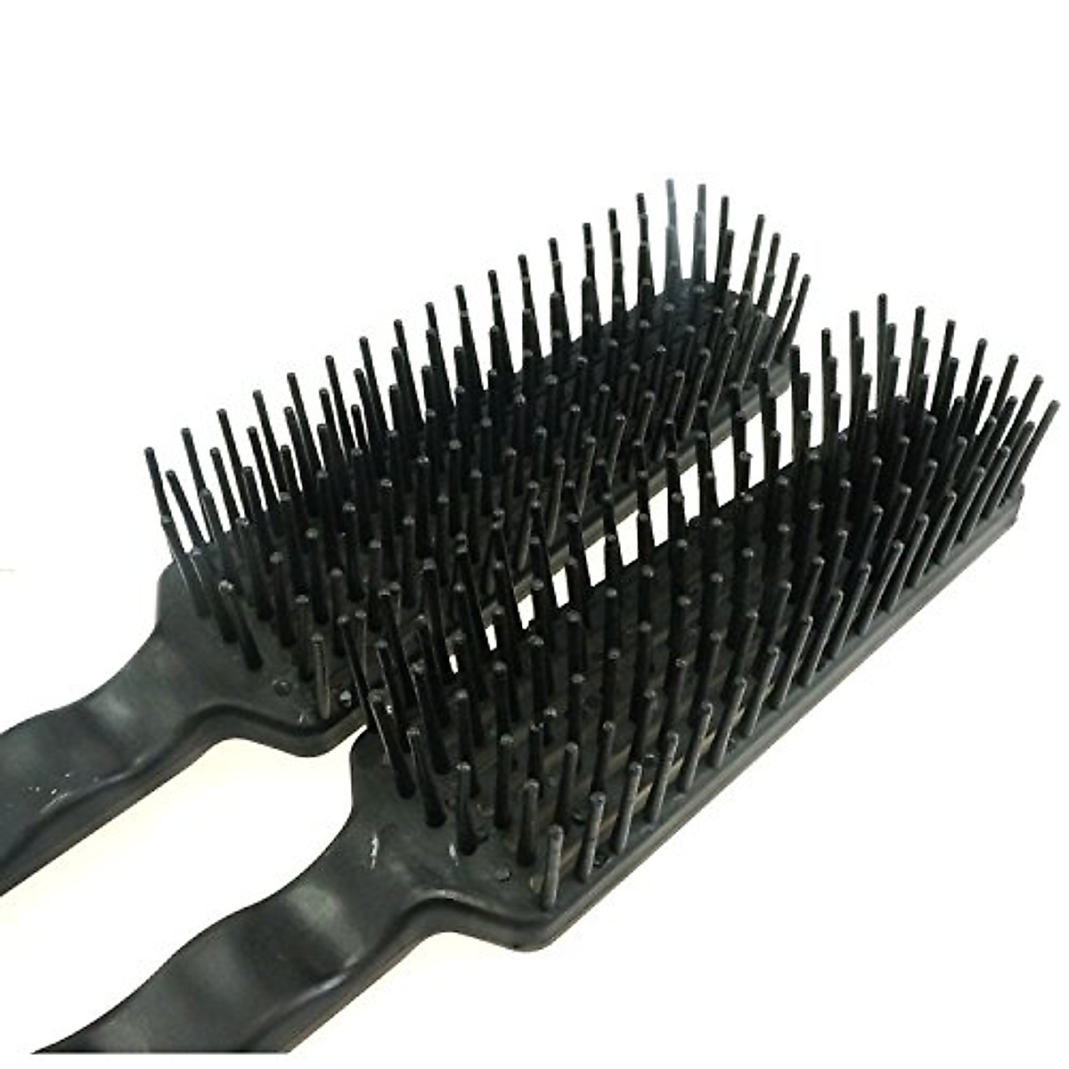 SXYH 2pcs Horse Pet Detangler Plastic Comb for Long Tail Mane Forky Comb (Black)