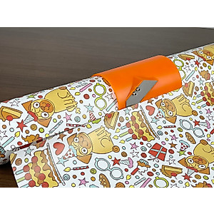MasBros Gift Wrap Paper Cutter Birthday & Christmas Wrapping Paper Cutter with Replaceable Utility Blade 2-Pack