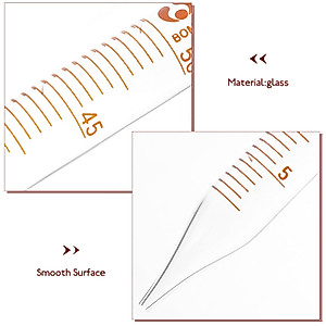 Transfer Glass Graduated droppers Pipettes 50ml Glass Calibrated Dropper for Transfer Essential Oils Science Laboratory lab pipettes Dropper Experiment Essential Oil Dropper pipettes