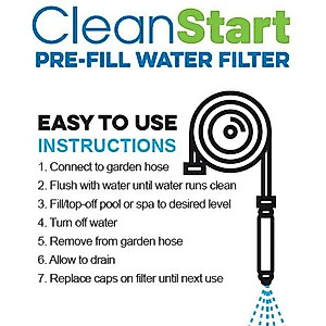 Guardian Filtration PRE Fill - Garden Hose Pre Filter to Fill Hot Tubs, Spas, Aquariums and Ponds- PREFILL2.5K 2,500 Gallon Water Pre-Filter