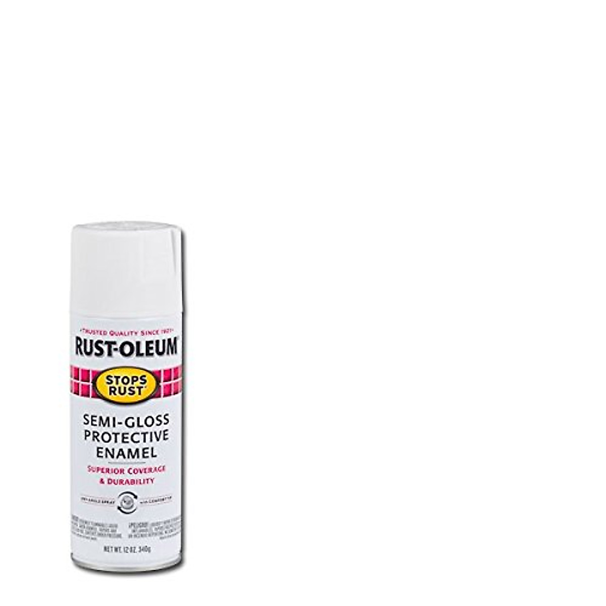 Rust-Oleum 7797830 Stops Rust Spray Paint, 12-Ounce, Semi Gloss White (Pack of 2)