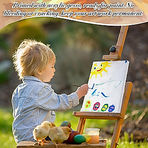 Thenshop Stretched Canvas for Painting 10 oz Triple Primed 100% Cotton White Blank Canvas Bulk Art Canvases for Painting Acrylics Pouring Oil Paint Party Supplies(80 Pieces,8 x 10 Inch)