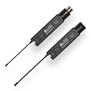 Alto Professional Stealth 1 - Mono UHF XLR Wireless Audio System, Transmitter and Receiver for Powered Speakers, Mixers and Dynamic Microphones,black