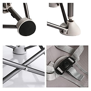 PandaEar Portable Travel Booster Seat with Tray| Folding Baby Seat Booster High Chair for Dining Table| Compact Camping Chair for Lawn, Beach Indoor/Outdoor Use| Toddlers, Kids