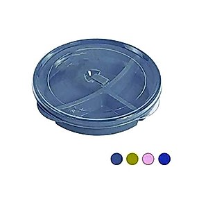 (Set of 3) Chef's 1st Choice Microwave Food Storage Tray Containers - 3 Section/Compartment Divided Plates w/Vented Lid