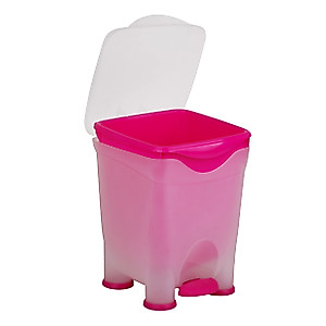 Mintra Home Trash Bins (Bright Pink, Easy Bin)