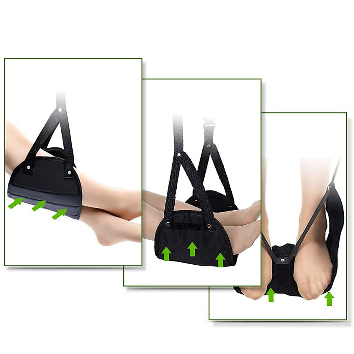 EMVANV Airplane Footrest, Portable Carry-on Foam Flight Airplane Travel Footrest Leg Hammock, Airplane Travel Accessories - Reduce Swelling and Soreness(21 * 45CM)