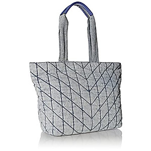 Karl Lagerfeld Paris womens Agyness Quilted Flap Crossbody, Blue Denim Maybelle Slg, One Size US