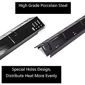 MONIBAQ Grill Heat Plates Replacement for Dyna Glo 5 Burner DGH474CRP, DGH485CRP, Gas Grill Parts Heat Tents Replace Dyna-Glo 4 Burner DGH450CRP, 4+1 Heat Shield Flame Shields