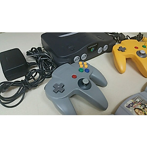 Nintendo 64 N64 Bundle with 2 Controllers, Transfer Pack, Tremor Pack & 6 Games