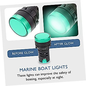 Unomor 10 Pcs 1 Set harbor Marine Navigation Lamps signal light yacht lights yacht marine truck Yacht Lights indicator light working lamp Port Light Boat Lamps Light bulb headlights abs