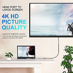 USB C HUB, USB C Adapter 11 in 1 Dongle with 4K HDMI, VGA, Type C PD, USB3.0, RJ45 Ethernet, SD/TF Card Reader, 3.5mm AUX, Docking Station Compatible