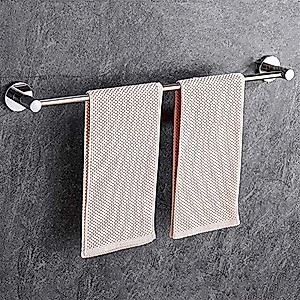 Towel Racks Towel Rack Towel Rails Wall Mounted Bath Towel Rack,Stainless Steel Towel Bar Rack Round Single Towel Rails Screw Wall Mounted Hanging Bathroom Kitchen/70cm Bath Towel Shelf Yearn for-60cm