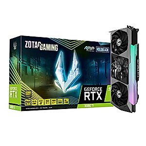 ZOTAC Gaming GeForce RTX™ 3080 Ti AMP Extreme Holo 12GB GDDR6X 384-bit 19 Gbps PCIE 4.0 Gaming Graphics Card, HoloBlack, IceStorm 2.0 Advanced Cooling, Spectra 2.0 RGB Lighting, ZT-A30810B-10P