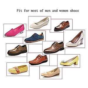 2Pairs Transparent Plastic Professional Practical Shoe Tree Stretcher Shaper Adjustable Length Shoes Boot Holder Organizer Automatic Shoe Inserts Support to Keep Shoes In Pristine Conditions(27cm)