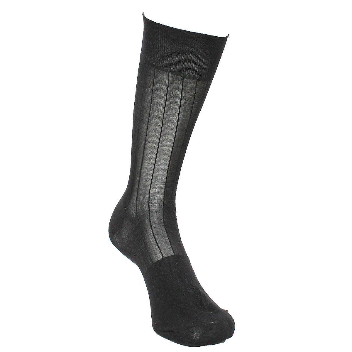 Mona's Choice 3-Pack Mens Silk Dress Socks/Mens Sheer Dress Socks/Mens Nylon Dress Socks (Black)