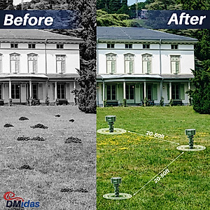 Mole Repellent for Lawns - Gopher Repellent Ultrasonic - Mole and Vole Repellent - Solar Mole Repellent Ultrasonic - Mole Repellent Solar Powered - Best Thing to Get Rid of Snakes (2 Units)