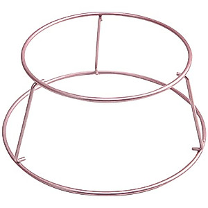 Luxshiny Bread Cooling Rack Alloy Round Chiffon Cake Cooling Rack Reusable Baking Cake Embryo Rack Cooling Bracket Kitchen Baking Accessories (Rose Gold)