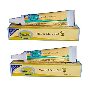 (Pack of 2) Smyle Mouth Ulcer Gel Herbal Treatment Ayurvedic Medicine (10gm) - by Labo79