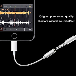 (Apple MFi Certified) Lightning to 3.5mm Headphone Jack Adapter,3 Pack iPhone to 3.5mm Audio Aux Jack Adapter Dongle Cable Converter Compatible with iPhone 14 13 12 11 XS XR X 8 7, Support All iOS