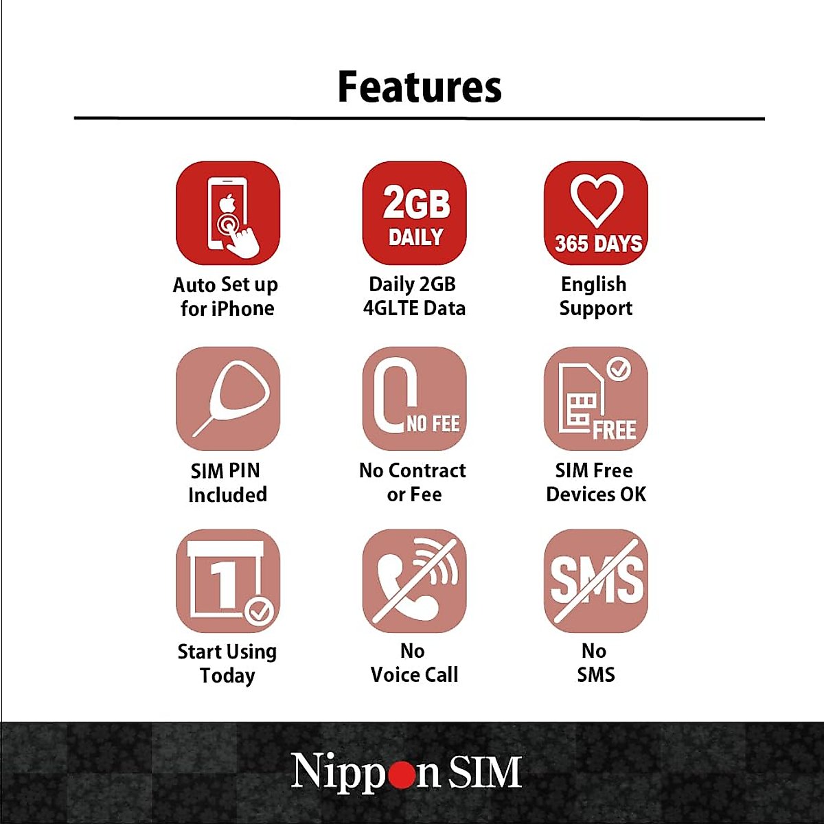 Japan Data Only SIM Card 8 Days | Daily 2GB High-Speed 4G LTE + Unlimited Data at Reduced Speed | No Roaming Needed for Faster, Safer Access | Hotspot tethering Supported | Docomo | Made in Japan