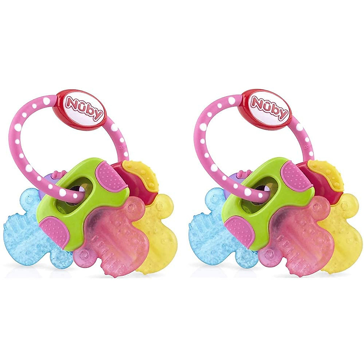 Nuby Ice Gel Teether Keys (2 Count Blue)