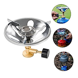 BESPORTBLE 3pcs Outdoor Portable Stove Travel Barbecue Stove Outdoor Cooker Burner propane gas cooker Outdoor Stove Head outdoor gas stove mini camping stove Survive One-piece copper
