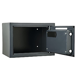 Drop Safe - Digital Safe Compact Steel Money Security Box with Keypad - Deposit Cash Easily – For Home or Business by Paragon Safe - Black