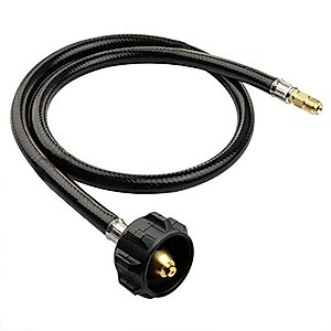 Onlyfire 3 FT RV Propane Pigtail Connector Hose with 1/4" Inverted Male, QCC1 Connector,Camper Propane Hose Replacement