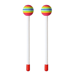 Ubblove Floor Tom Drum for Kids 8 inch Percussion Instrument Music Drum with 2 Mallets for Baby Children Special Christmas Birthday Gift, Black