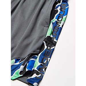 Under Armour Stunt Novelty Workout Gym Short, Pitch Gray (012)/Black, Youth Large