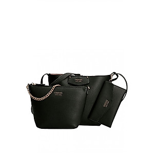 GUESS Womens Eco Brenton Bucket bag, Black, One Size US