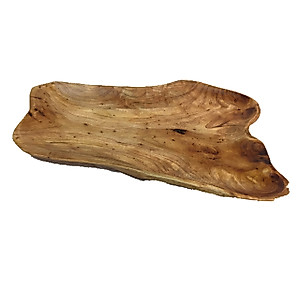 Greener Valley Hand-Crafted Root Wood Live Edge Platter (Large - 20-21")