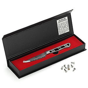 KATSURA Woodworking Project Kit – Paring Knife Blank – 3.5 Inch – Japanese Premium AUS 10, 67 Layers Damascus Steel