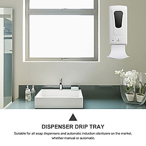 1pc Plastic water tray Soap Dispenser Tray drip catcher tray Household Dispenser Tray Bar Soap Holder automatic soap dispenser wall?soap?box foam white Laundry soap take a bath