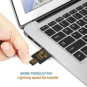 Amplim 128GB Micro SD Card, Extreme High Speed MicroSD Memory Plus Adapter, MicroSDXC SDXC U3 Class 10 V30 UHS-I TF Nintendo-Switch, Go Pro Hero, Surface, Phone Galaxy, Camera Security Cam, Tablet