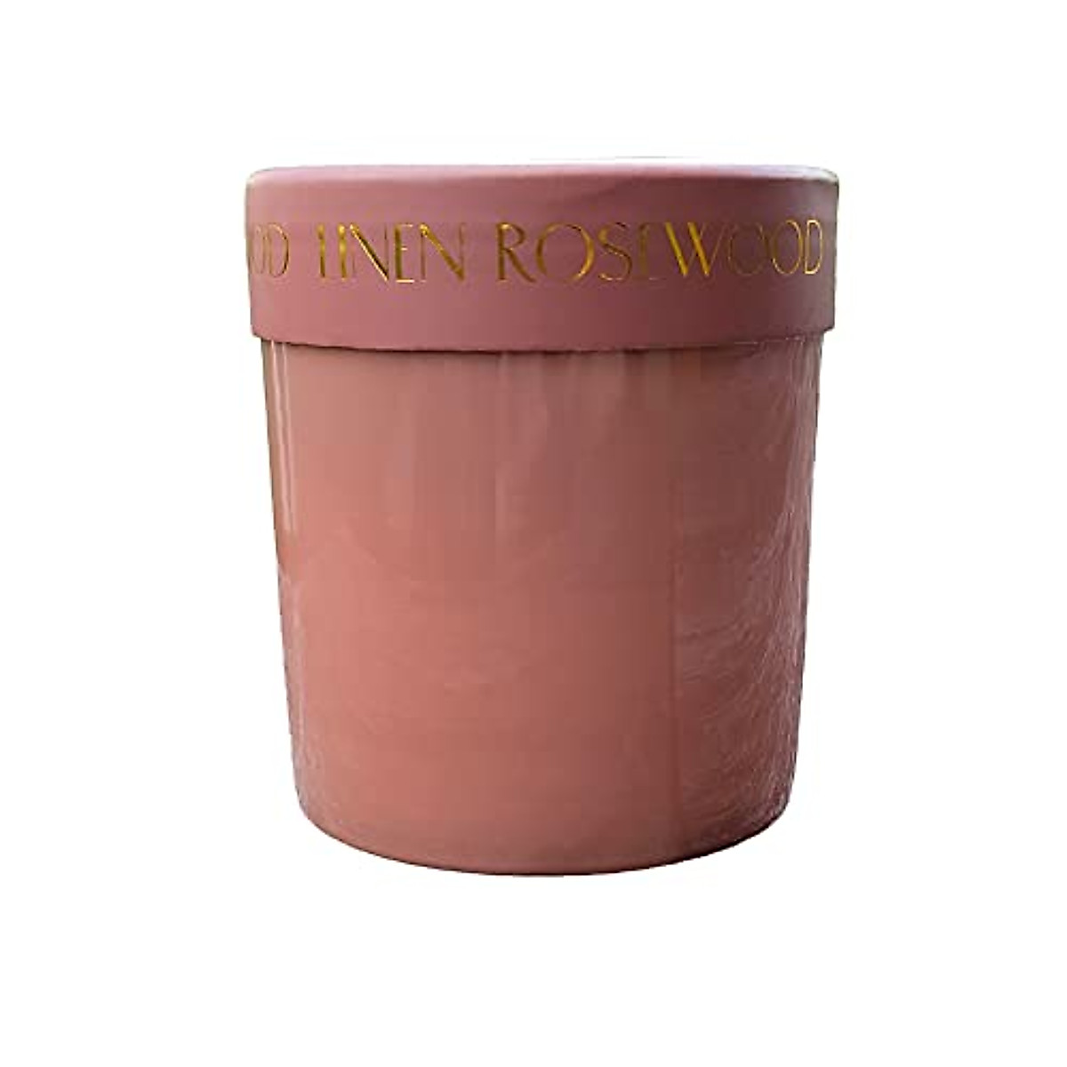 Paddywax Firefly Candle Co. Optimist Scented Candles with Soy Wax Blend and Reusable Glass Jar for Home Fragrance and Aromatherapy - 7 Ounce, Linen Rosewood, Dusty Pink