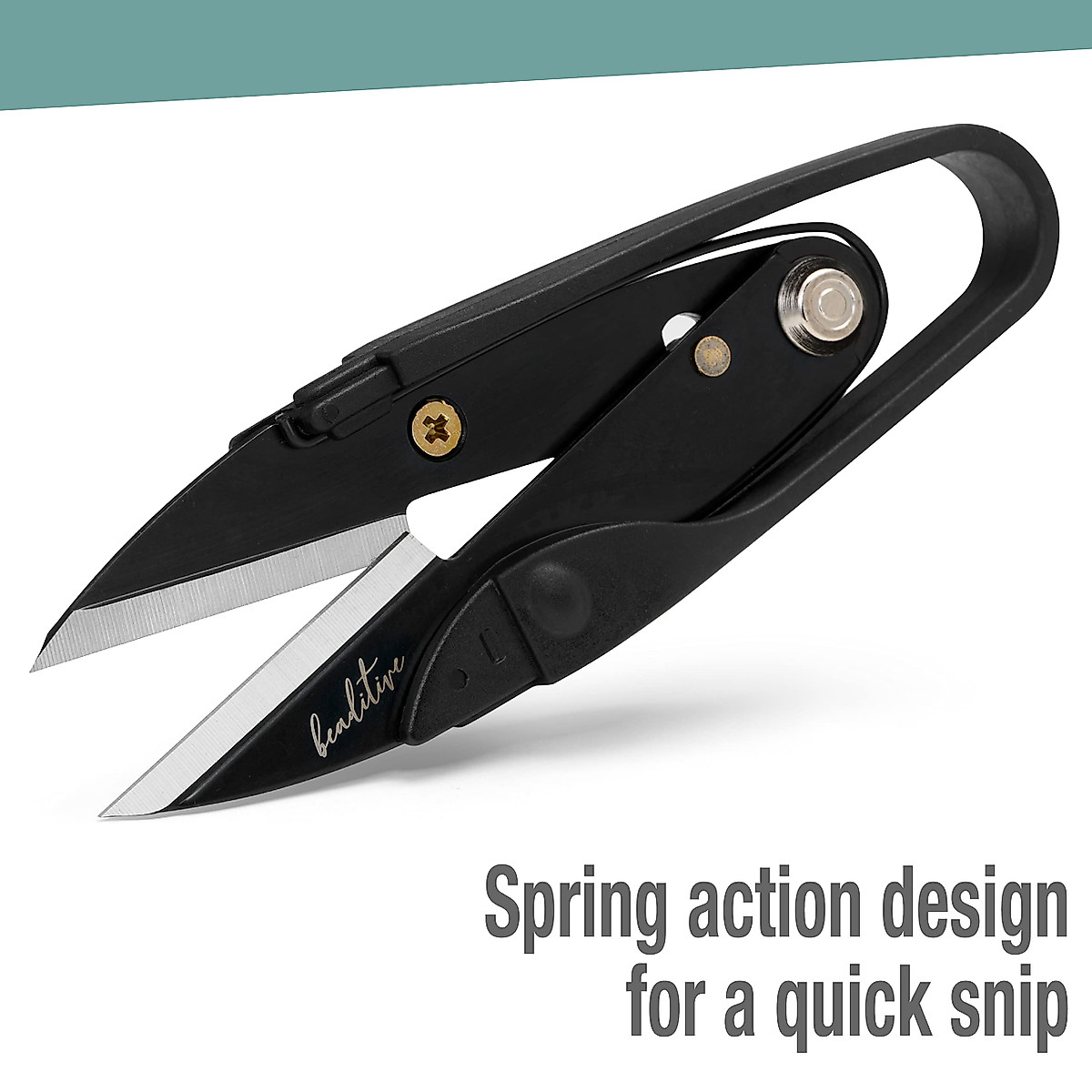 Beaditive Premium Thread Snips - Thread, Yarn, Embroidery Snipper for Sewing, Quilting, Knitting, Jewelry Making - High-Carbon Steel Blades with Protective Cap and Lanyard