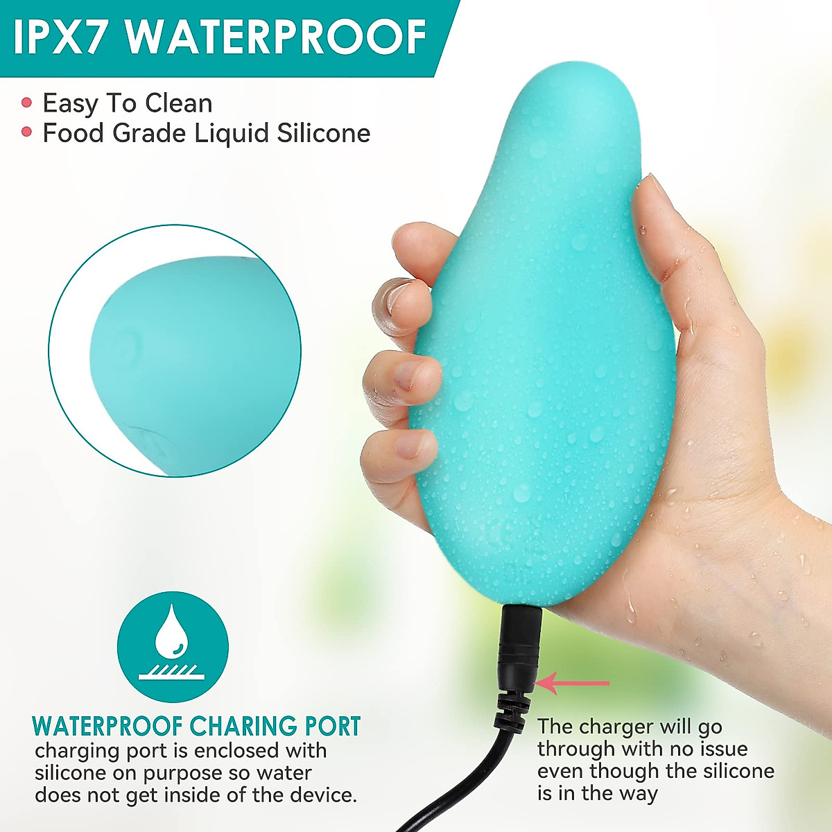 Warming Lactation Massager for Breastfeeding, Breast Warmer for Pumping, Nursing, Heat and Vibration Support for Clogged Milk Ducts Improve Milk Flow (Teal)