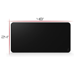 Wraptor Gaming Mouse Pad Extended Extra Large XXL Black 36x18 with Stitched Edges - Laptop, Computer & PC Desk Mat - Nonslip (XXL Extended)