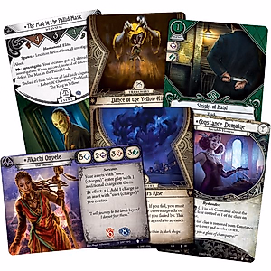 Fantasy Flight Games Arkham Horror The Card Game The Path to Carcosa Investigator Expansion - Enveil The Madness! Lovecraftian Cooperative LCG, Ages 14+, 1-4 Players, 1-2 Hour Playtime, Made